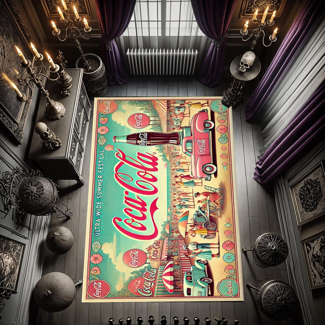 Coca Cola Art,teens Room Rug,washable Rug,popular Rug,kitchen Rug ...