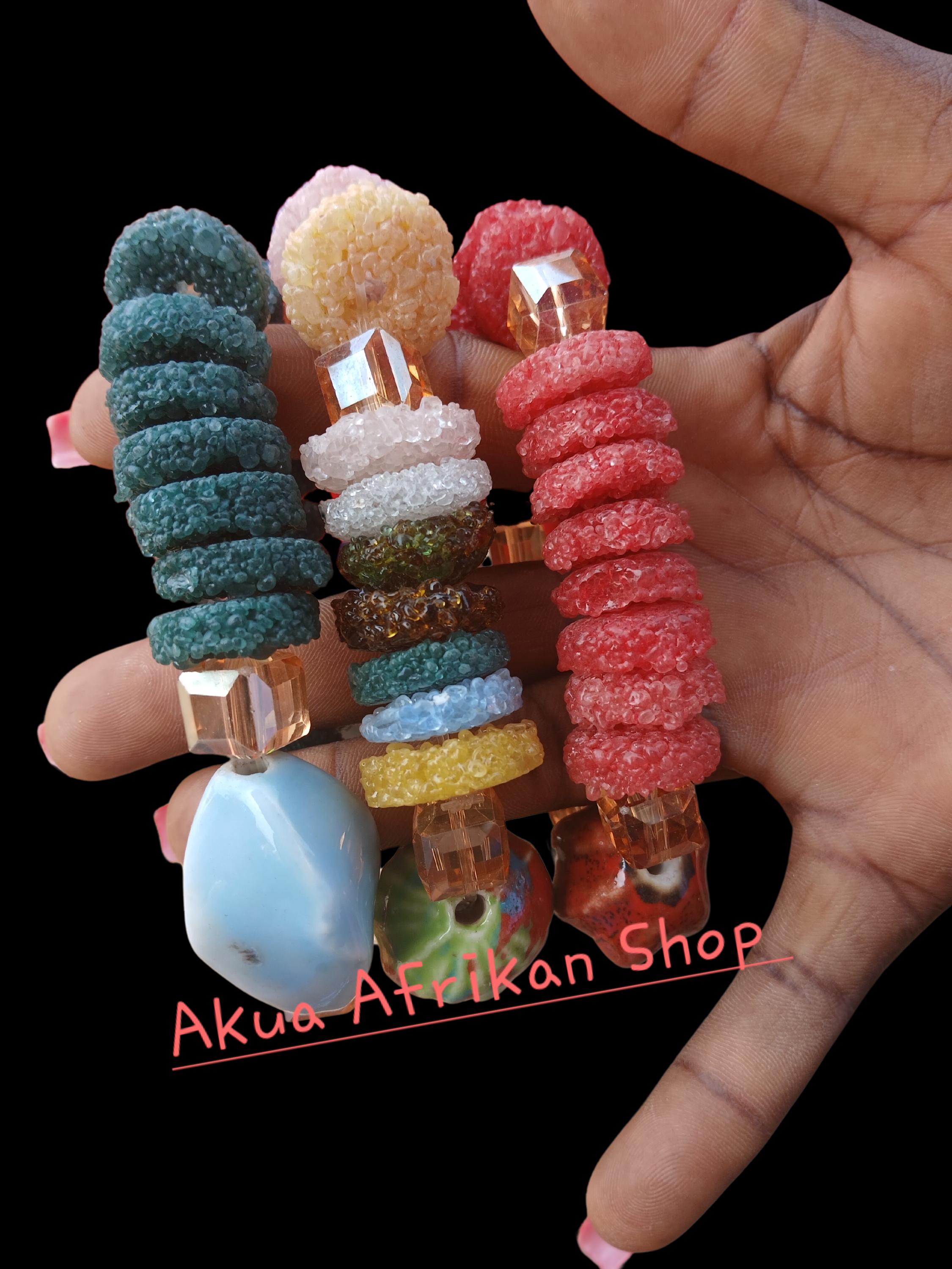 African Bead Bracelet Traditional Cultural Beads Ghana Made Jewelry - Etsy