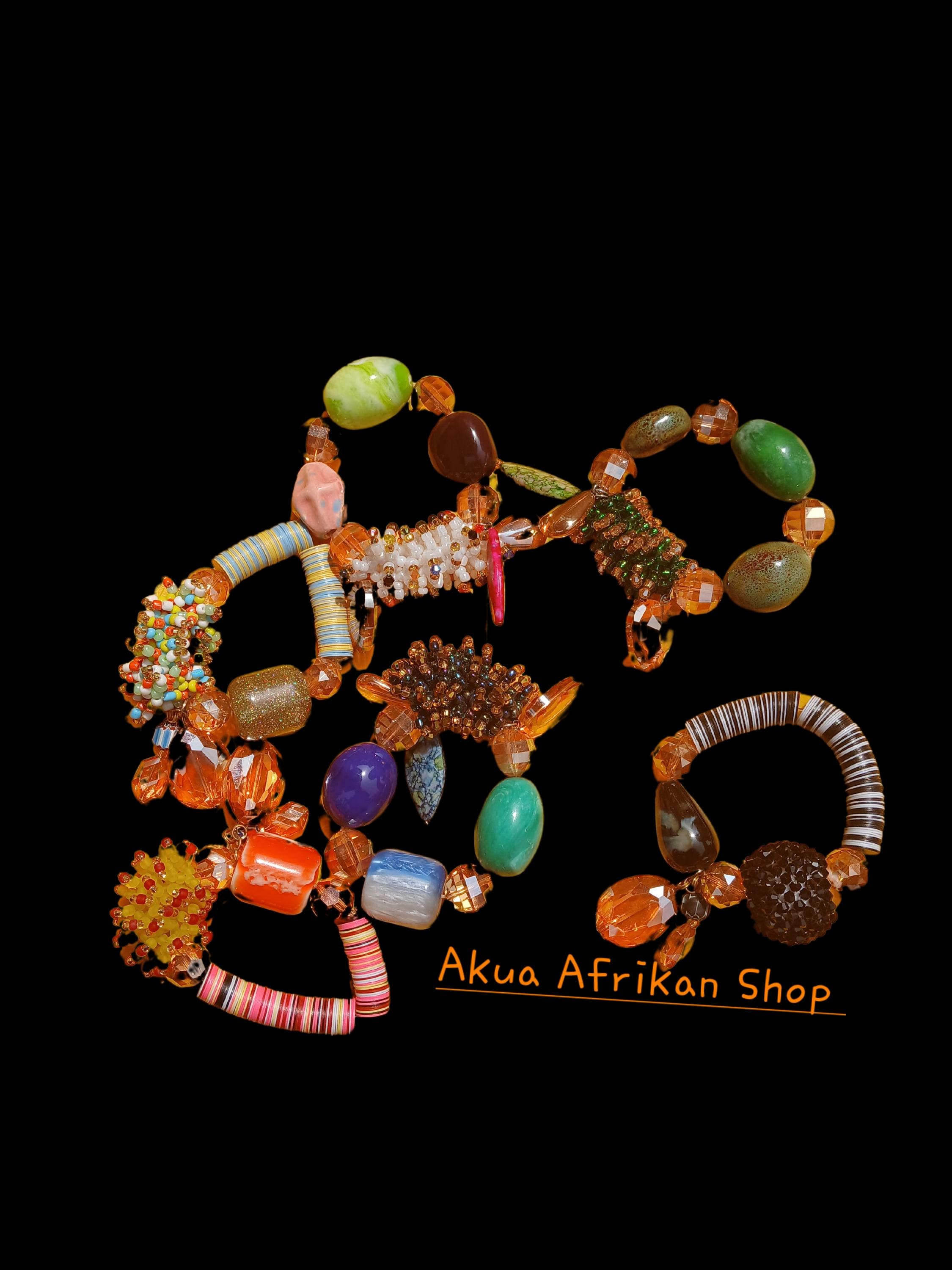 African Bead Bracelet Traditional Cultural Beads Ghana Made Jewelry - Etsy