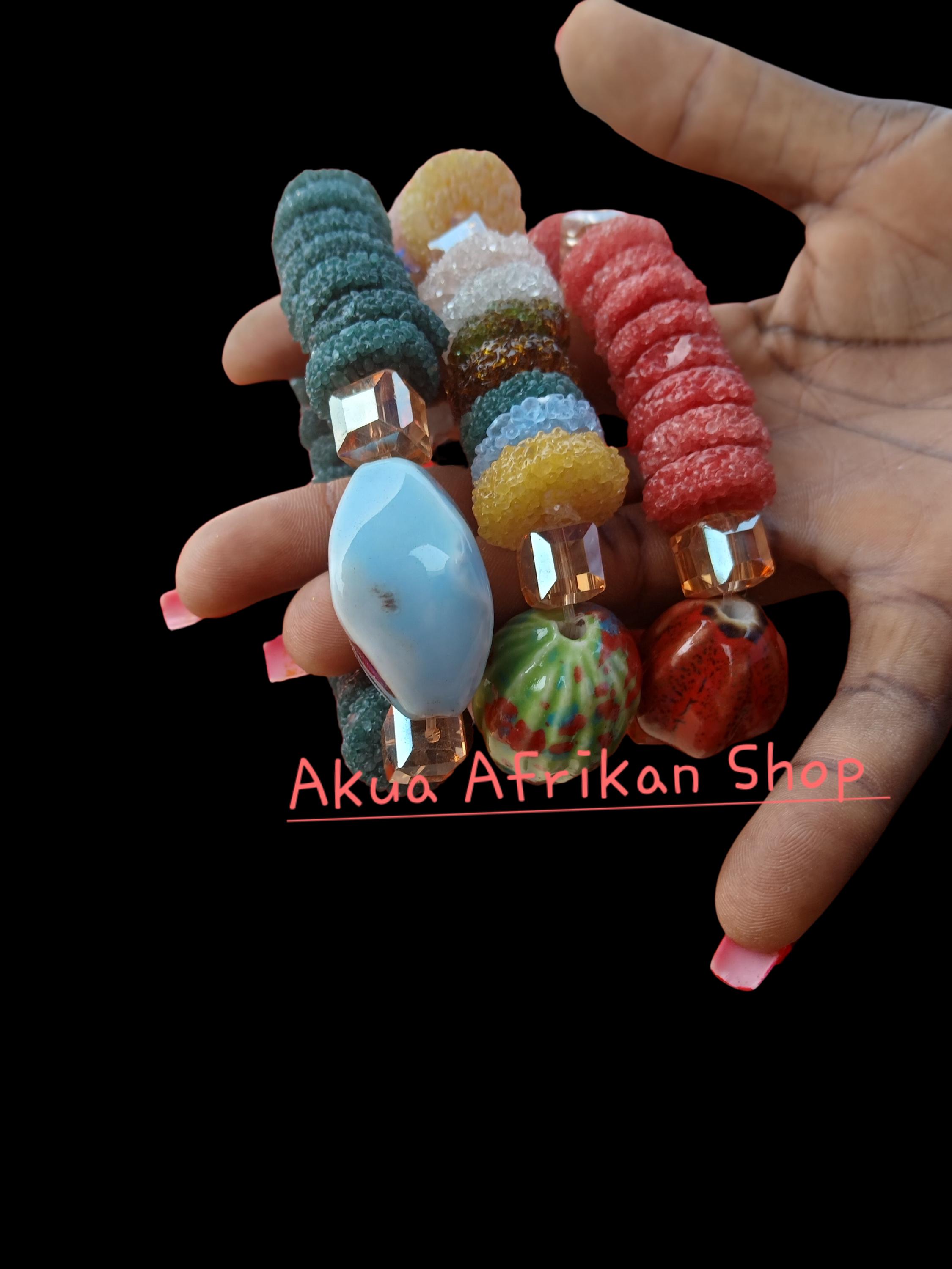 African Bead Bracelet Traditional Cultural Beads Ghana Made Jewelry - Etsy