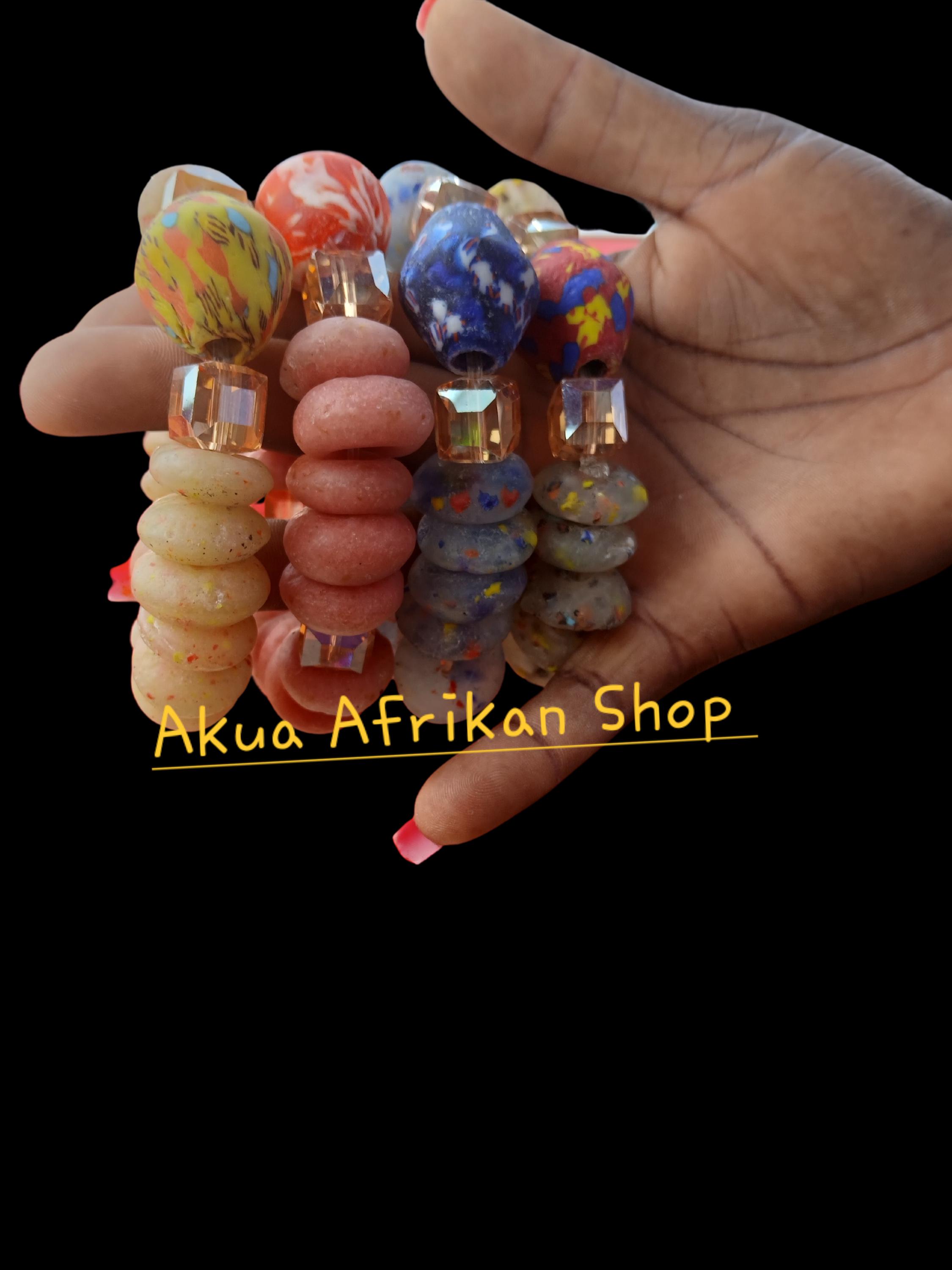 African Bead Bracelet Traditional Cultural Beads Ghana Made Jewelry - Etsy