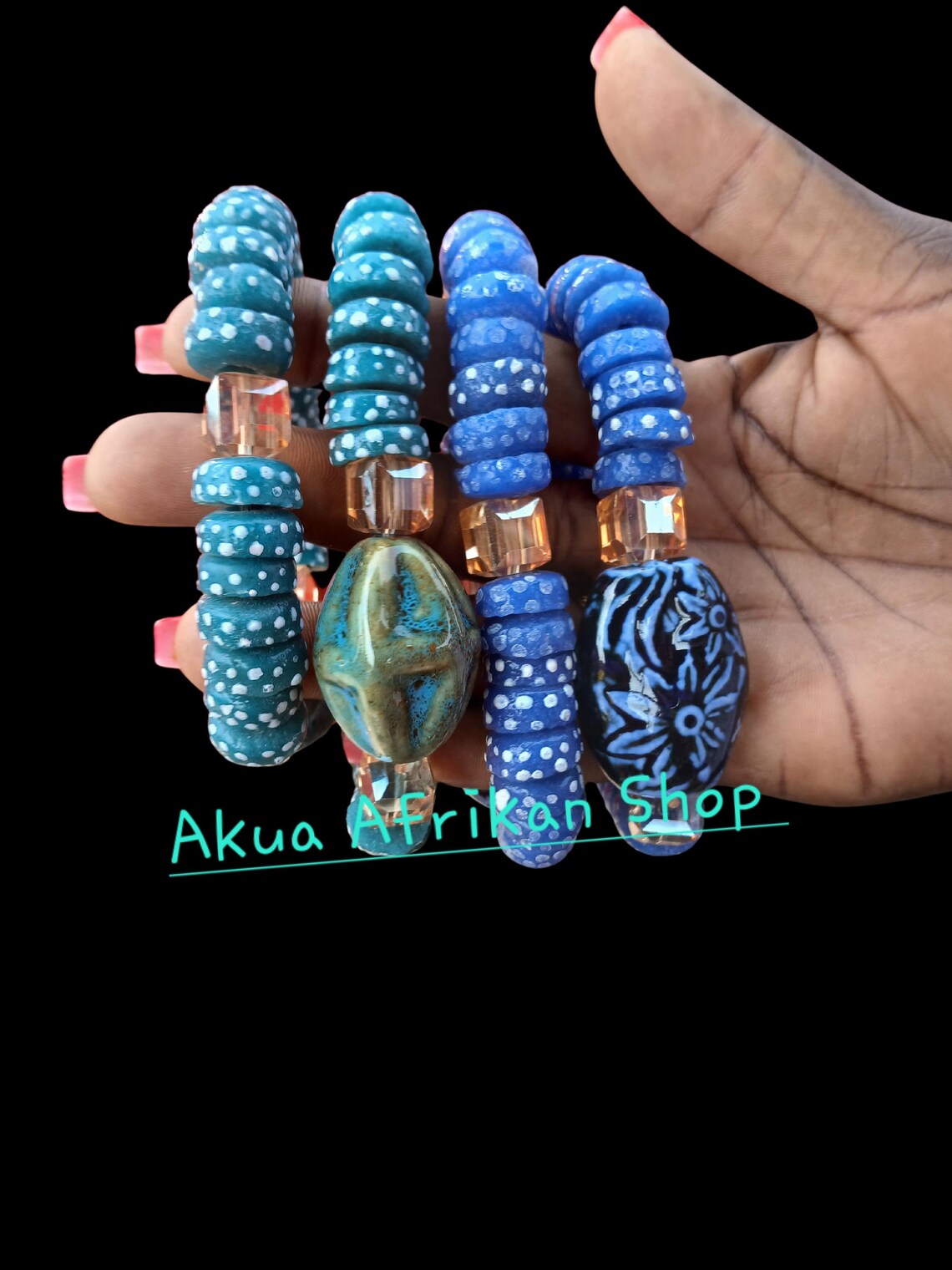 African Bead Bracelet Traditional Cultural Beads Ghana Made Jewelry - Etsy