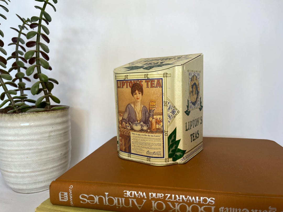 Vintage Tea Tin, Lipton Tea Box Cannister - Etsy