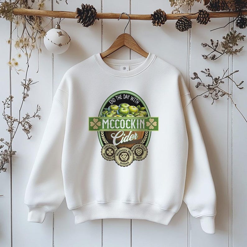 Mccockin Cider PNG | Funny St. Patrick’s Day Clipart | Irish Drinking ...