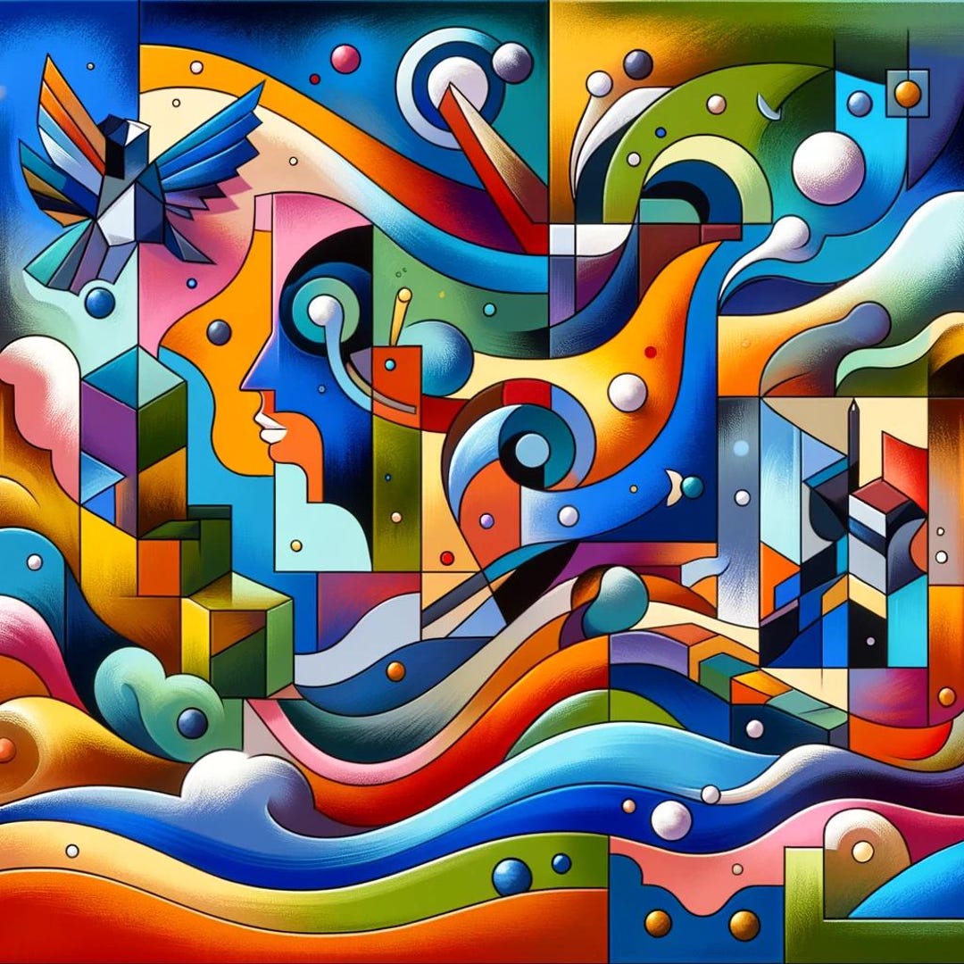 Colorful Abstract Digital Art Instant Download for Modern Wall Decor - Etsy