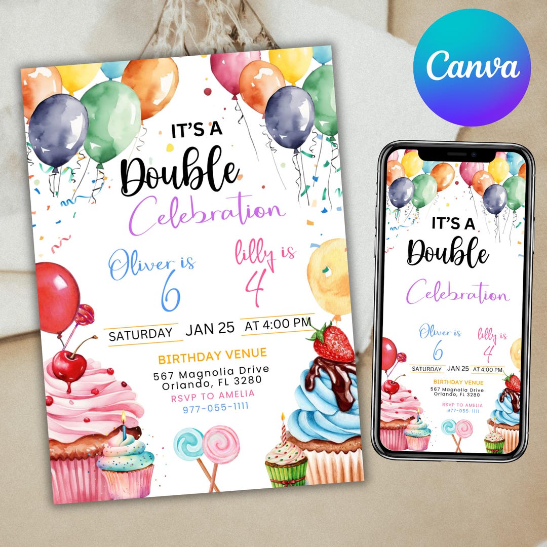 Balloon Birthday Invitation, Birthday Invitation, Balloon Party Invite ...
