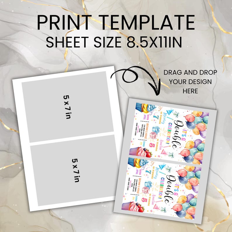 Join Party Birthday Invitation, Sibling Birthday Party, Double Birthday ...