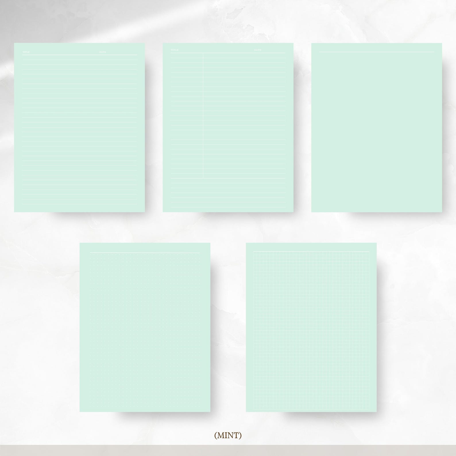 Digital Notebook Paper | Note Taking Templates |pastel Digital Pages ...