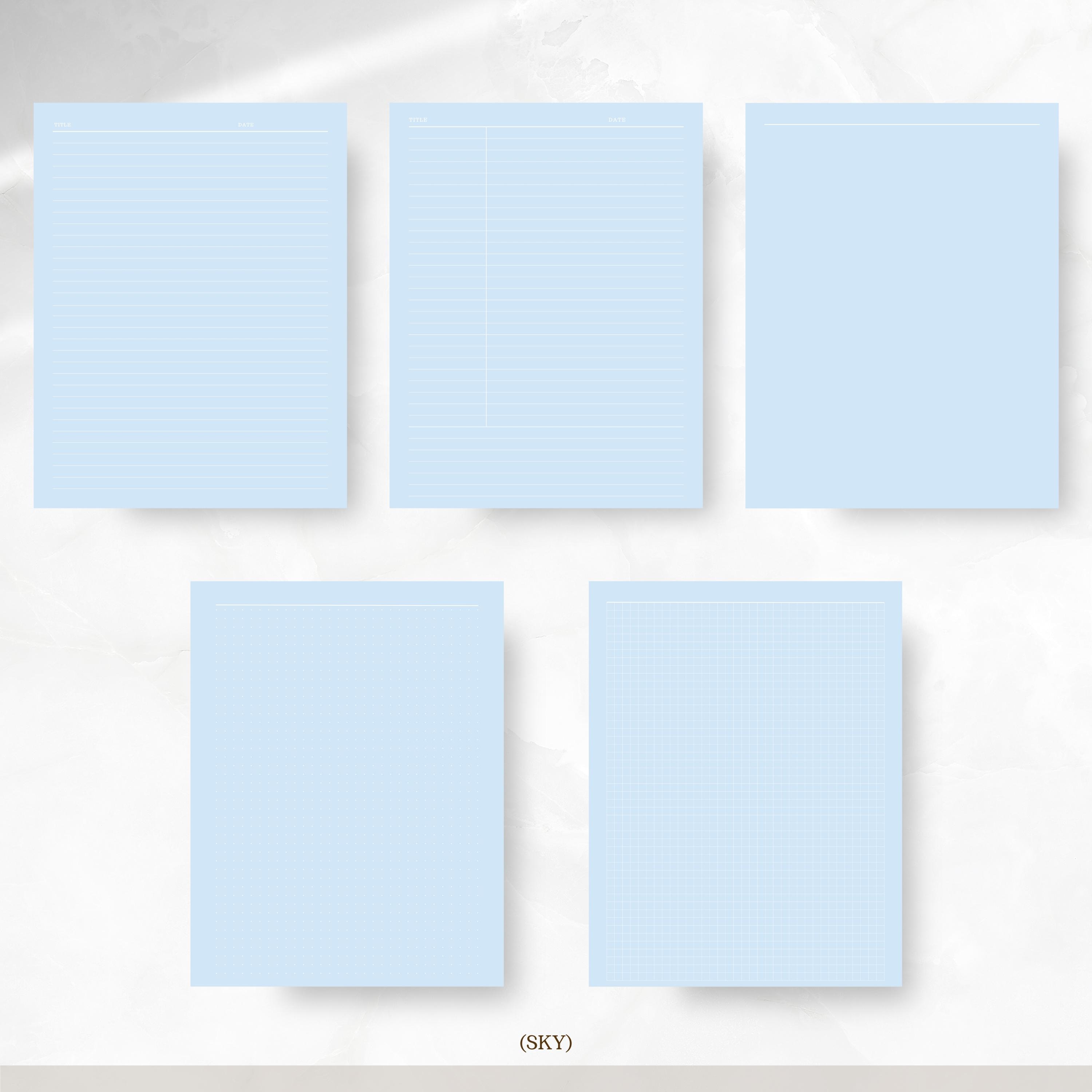 Digital Notebook Paper | Note Taking Templates |pastel Digital Pages ...