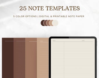 Digital Notebook Paper | Note Taking Templates |pink Digital Pages ...