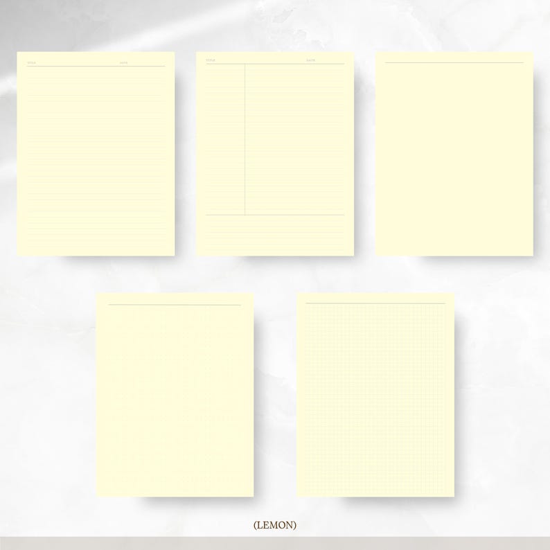 Digital Notebook Paper | Note Taking Templates |pastel Digital Pages ...