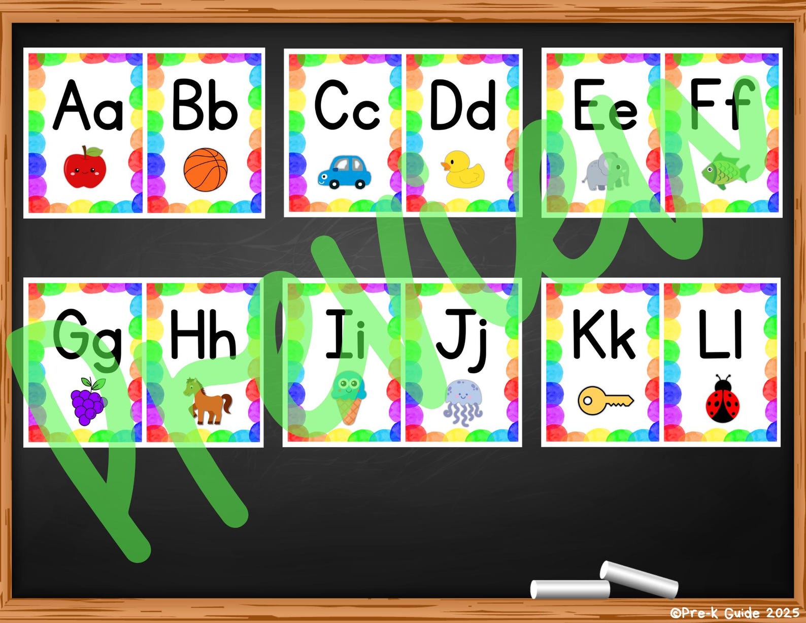 Pre-k Letters Alphabet Posters Letters Pre-k Letter Recognition Pre-k ...