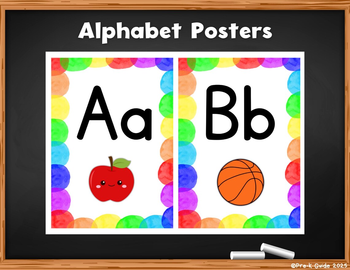 Pre-k Letters Alphabet Posters Letters Pre-k Letter Recognition Pre-k ...