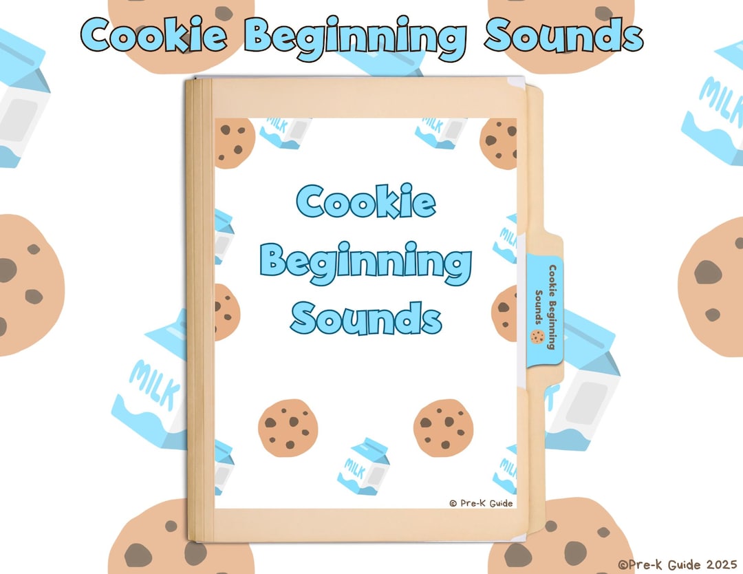 Pre-k Letter Sounds File Folder Game Beginning Sound Cookie Letter ...