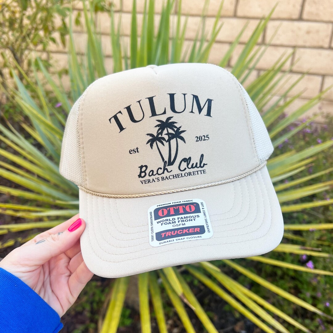 Custom Tulum Bachelorette Trucker Hat: Personalized Party Favor - Etsy