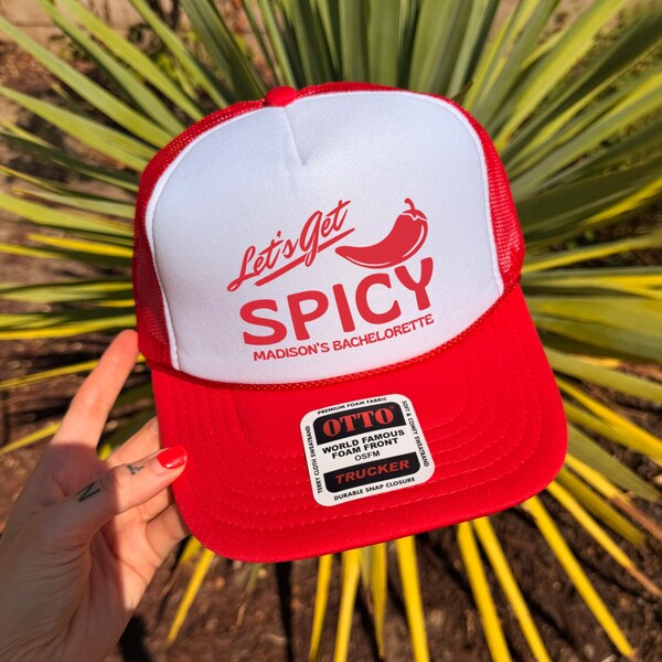 Personalized Spicy Hats - Etsy