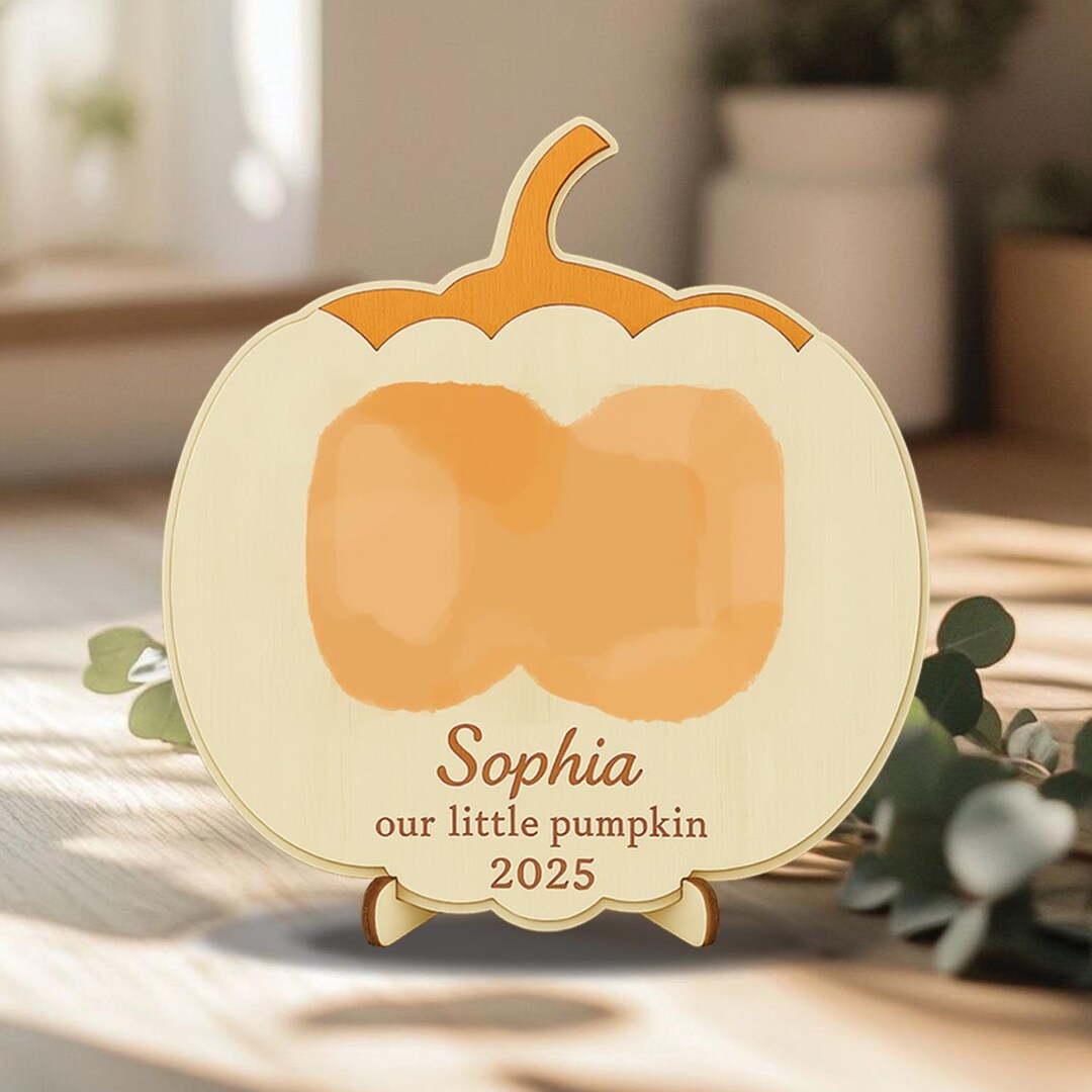 Custom DIY Baby Bum Pumpkin Sign, Baby’s First Halloween Craft, Our ...