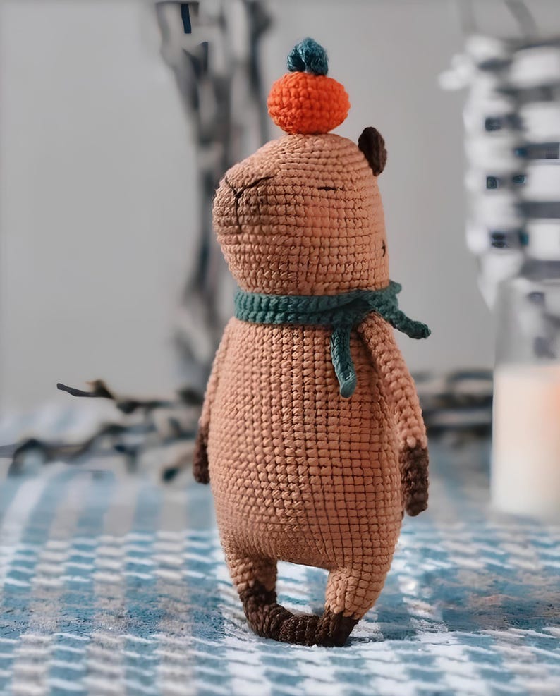 Patrón de capibara a crochet: PDF de amigurumi para principiantes ...