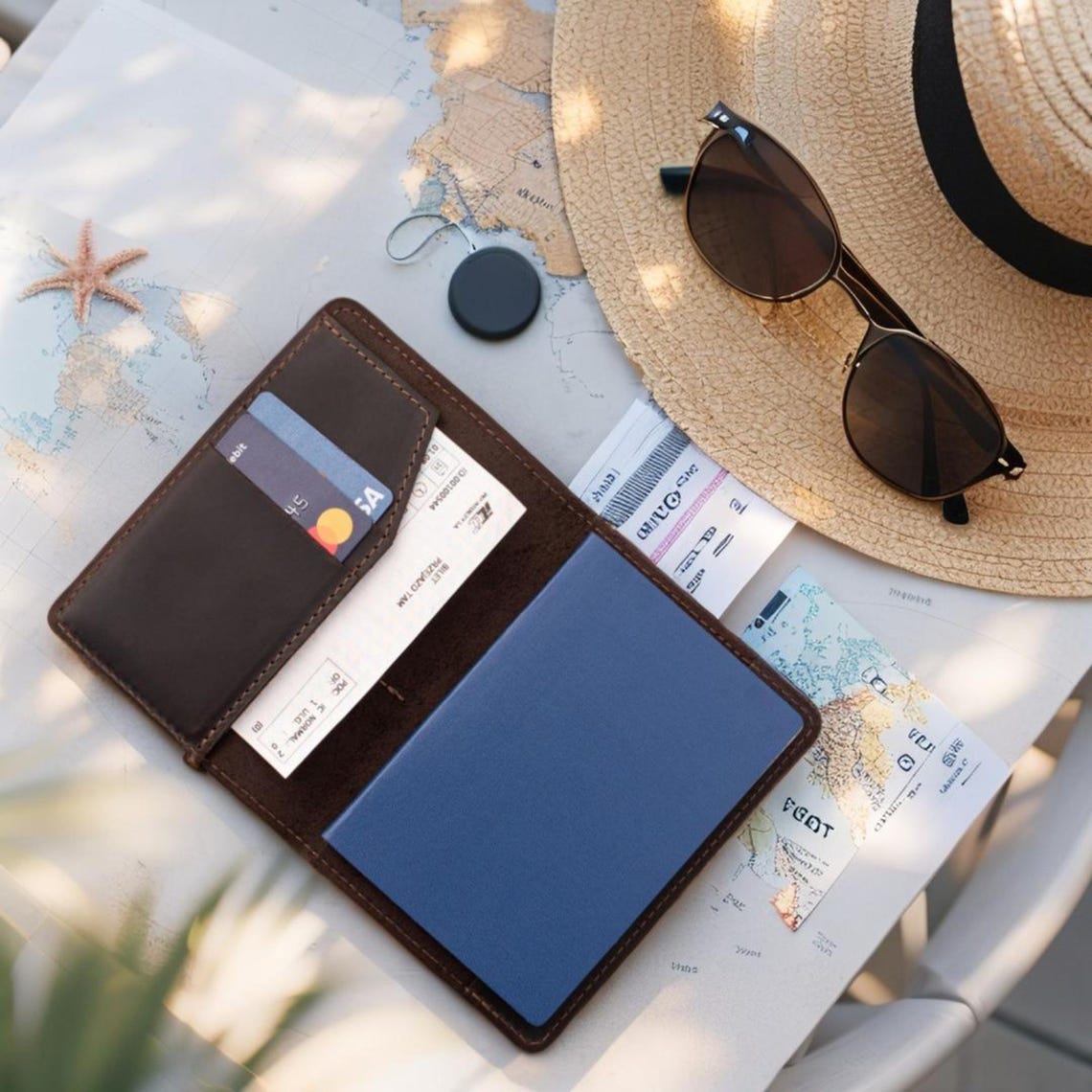 Custom Leather Passport Cover – Personalized Travel Wallet With ...