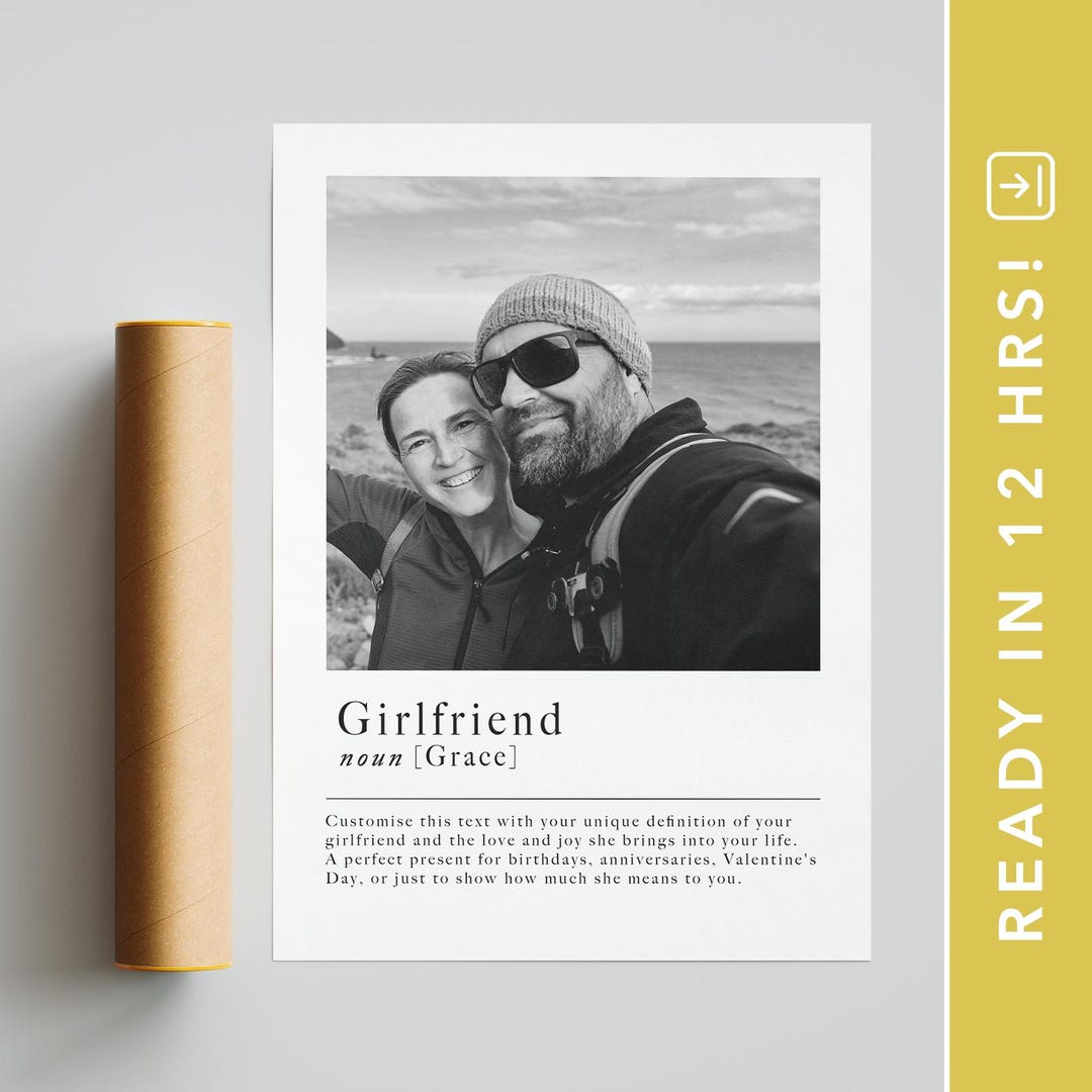 Personalised Girlfriend Definition Print | Gifts for Girlfriend ...