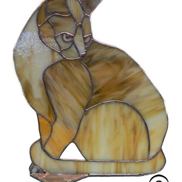 Stained Glass Cat - Etsy