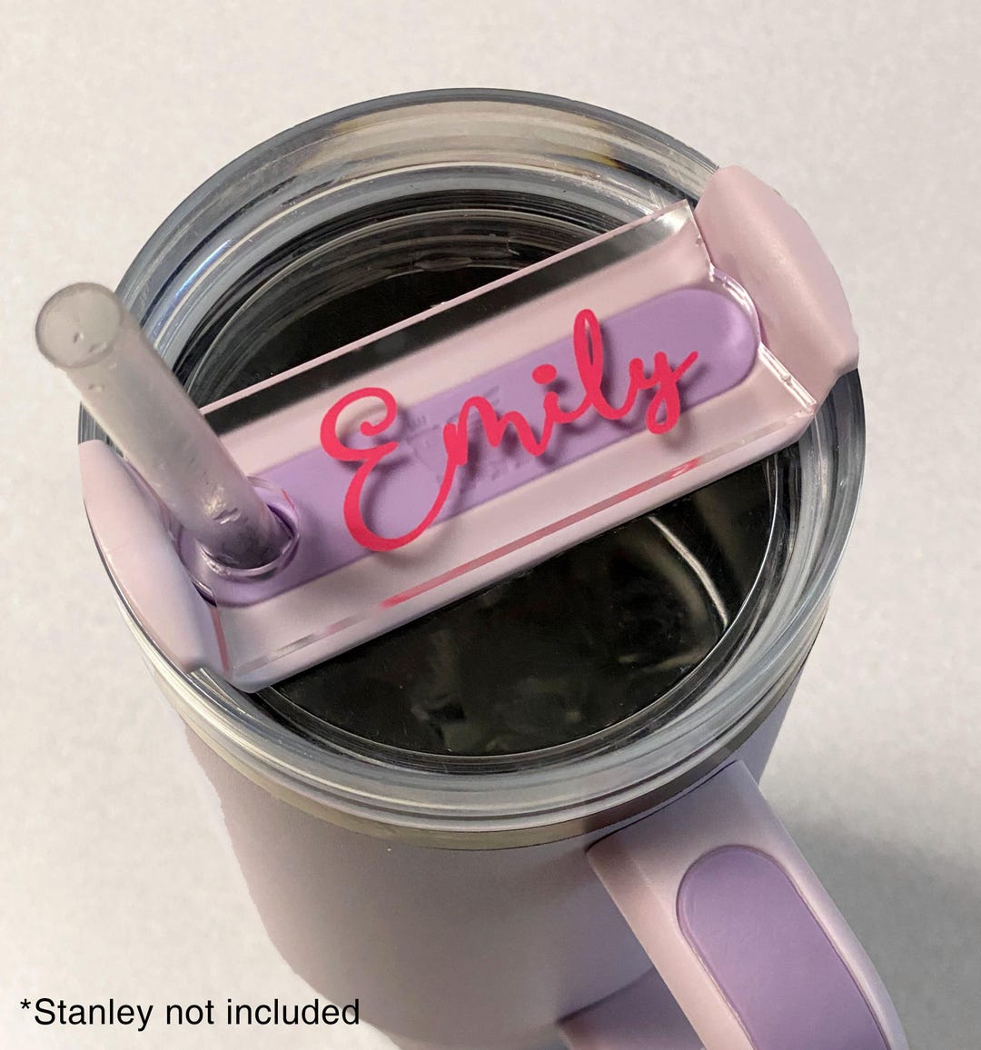 Stanley Personalized Top, Custom Name Decal on Acrylic, Stanley ...