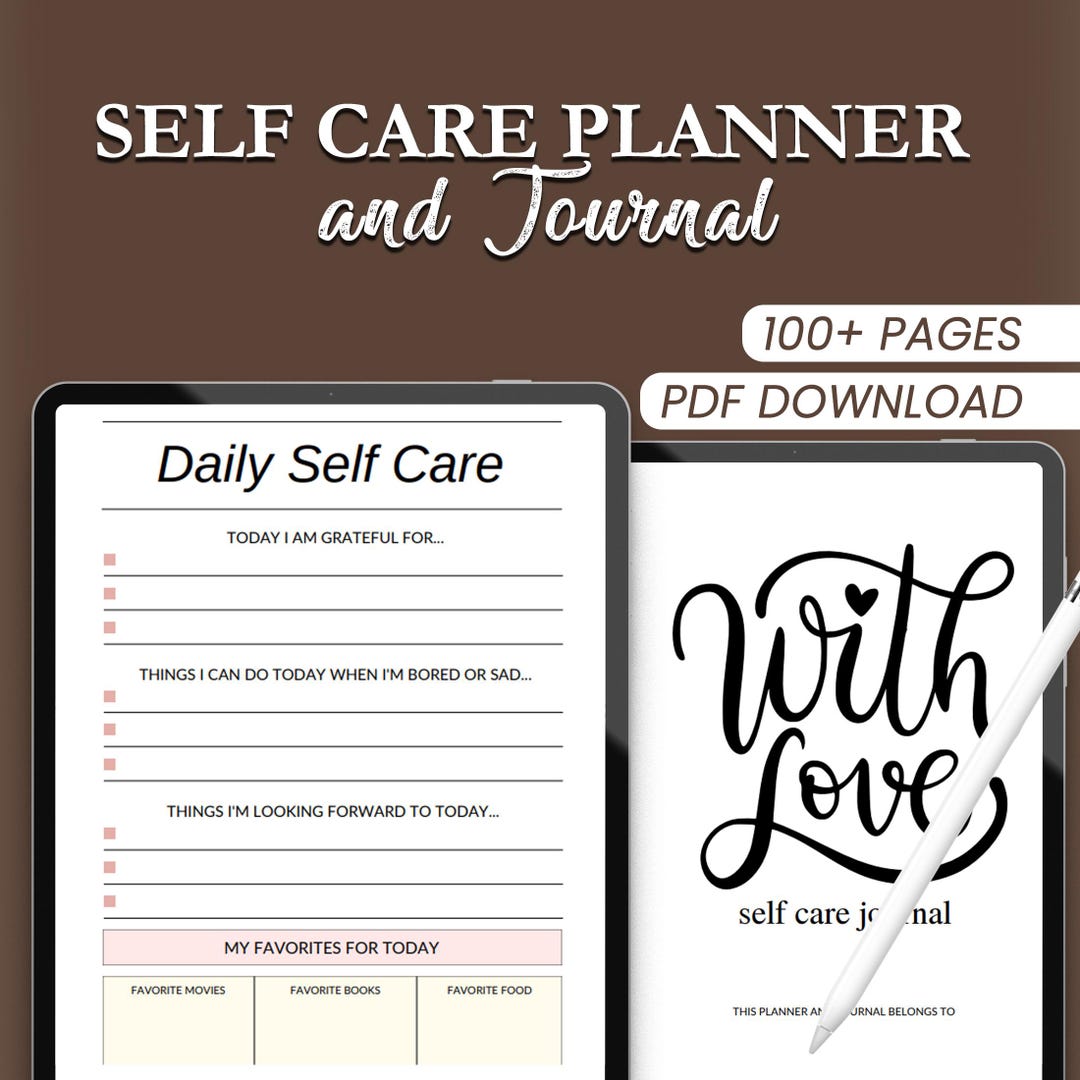 Daily Self Care Journal, Self Care Planner, Self Love Journal ...