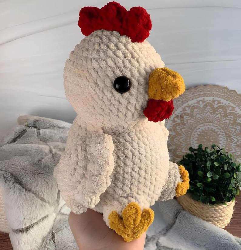 Chicken Family Crochet Pattern – Amigurumi Hen, Rooster & Chicks | Cute ...