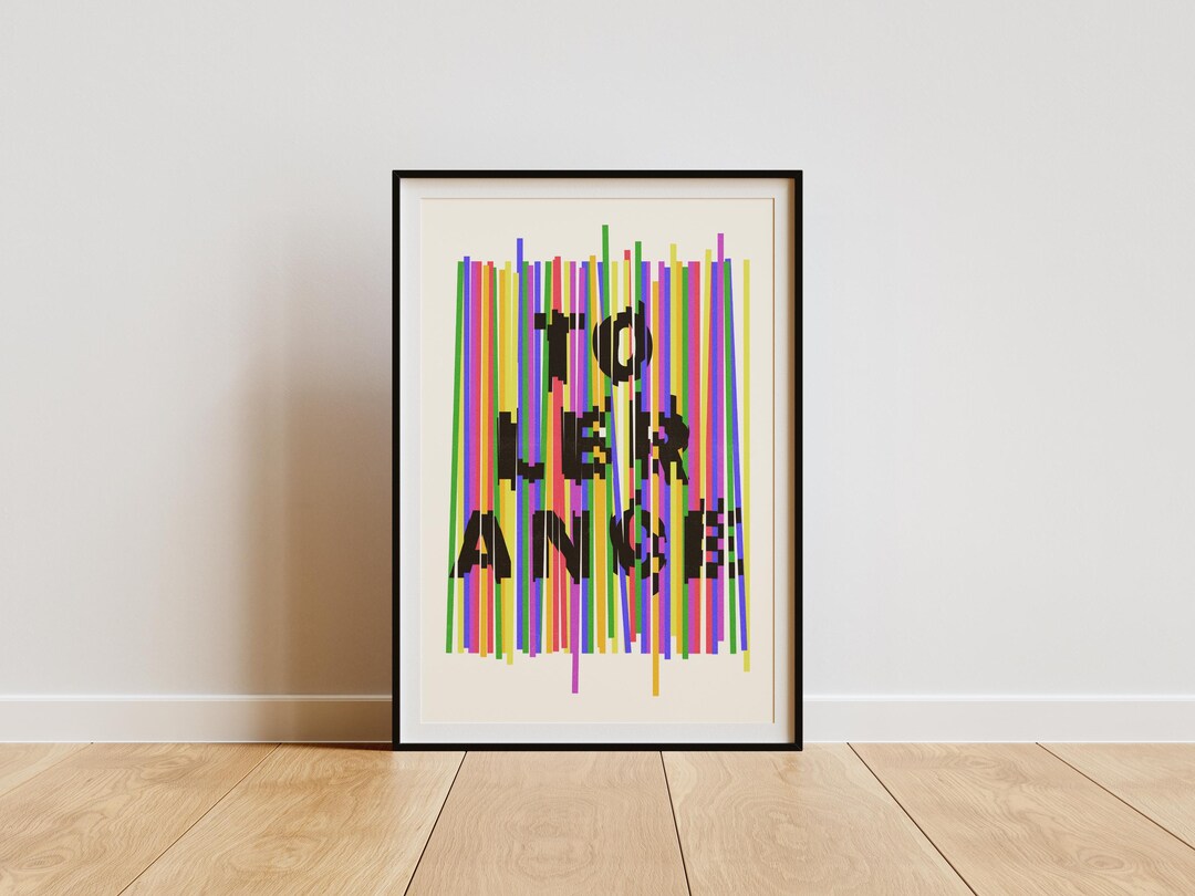 Tolerance Poster ~ Modern Wall Art, Geometric Poster, Home Decor ...