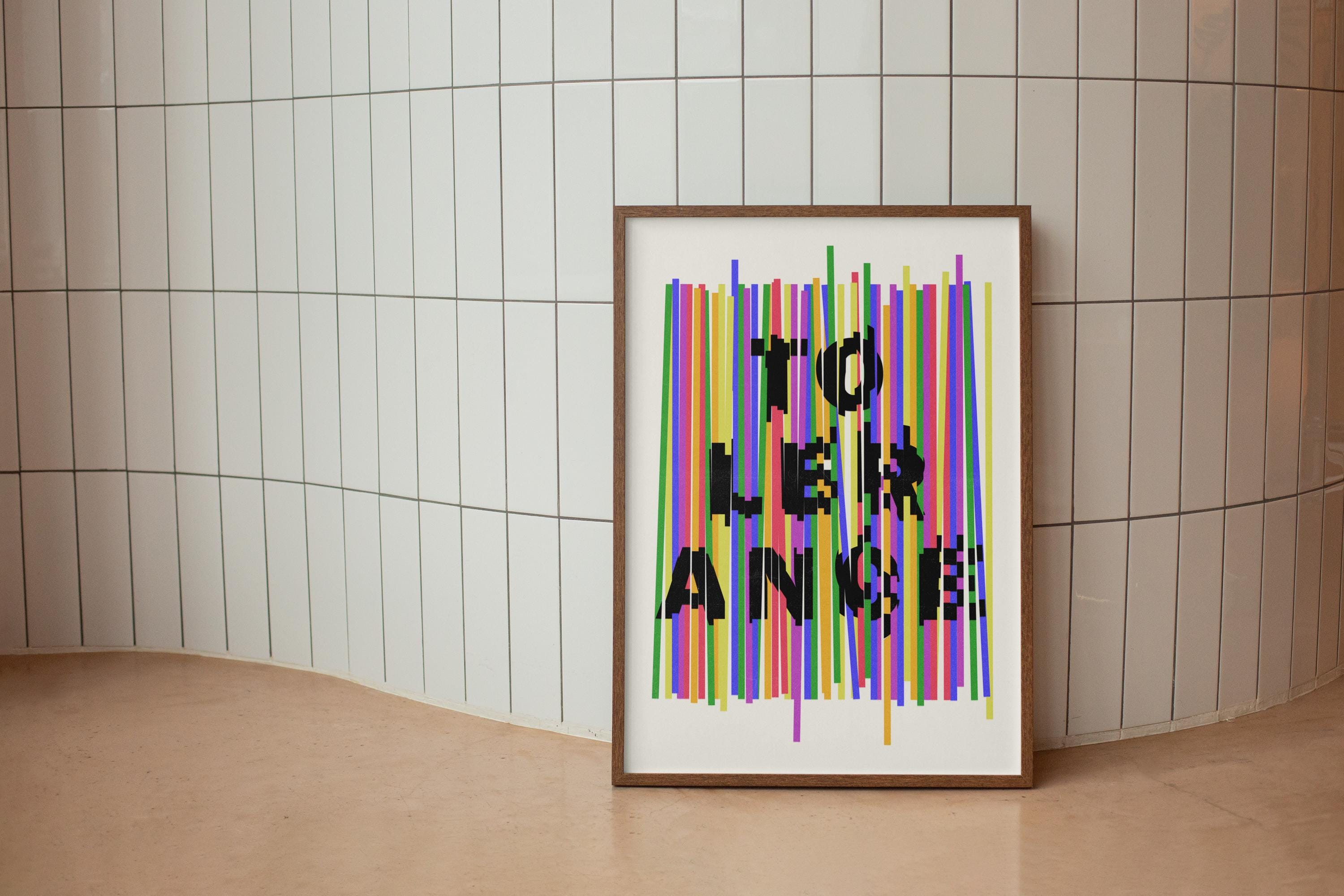 Tolerance Poster ~ Modern Wall Art, Geometric Poster, Home Decor ...