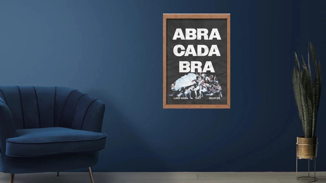 Lady Gaga Abracadabra Album Poster - Etsy Australia