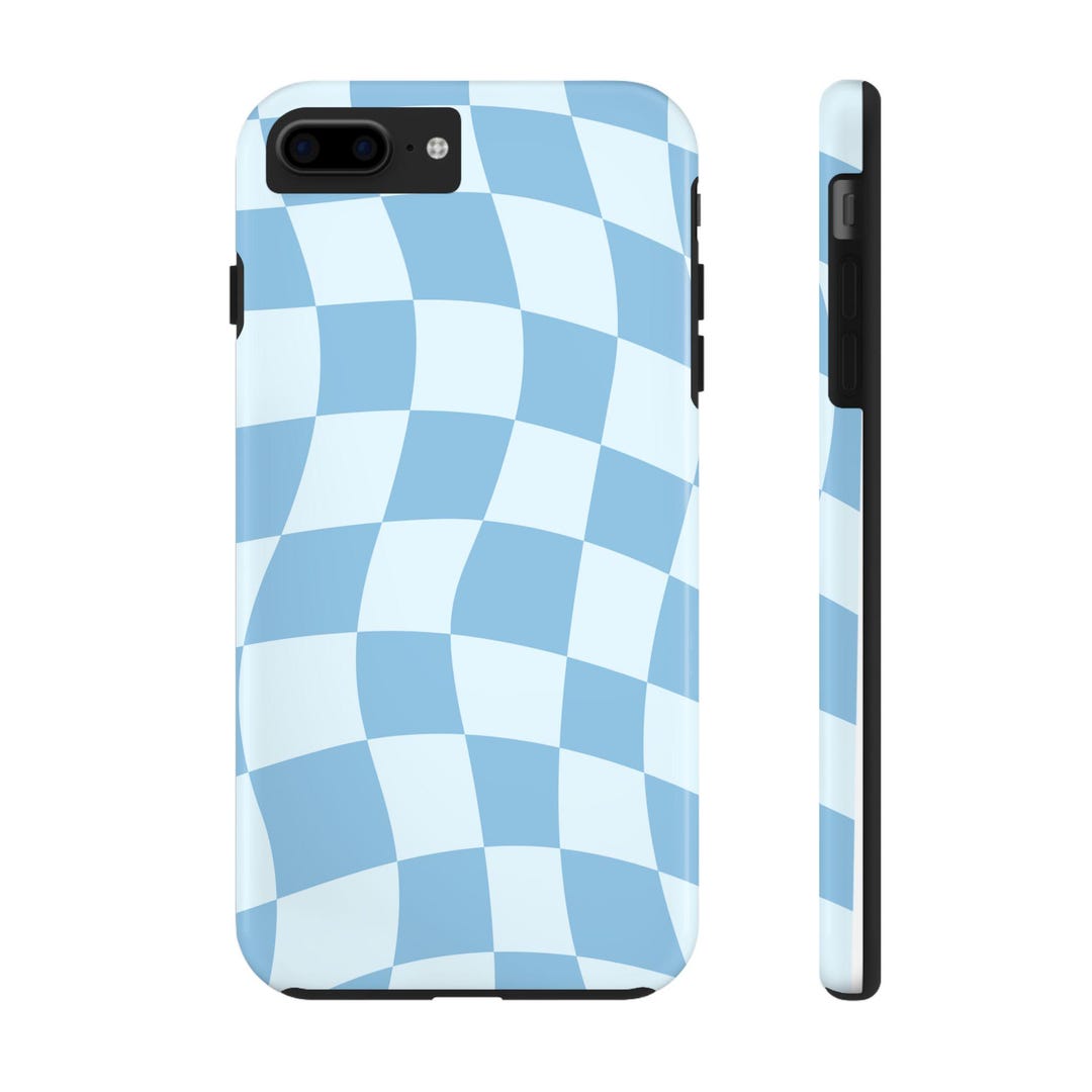 Blue Chess Texture, Tough Phone Case, Cute Phonecase, Blue Aesthetic ...