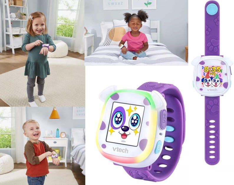 My First Kidi Smartwatch Purple Interactive Digital Pet, Time-telling ...
