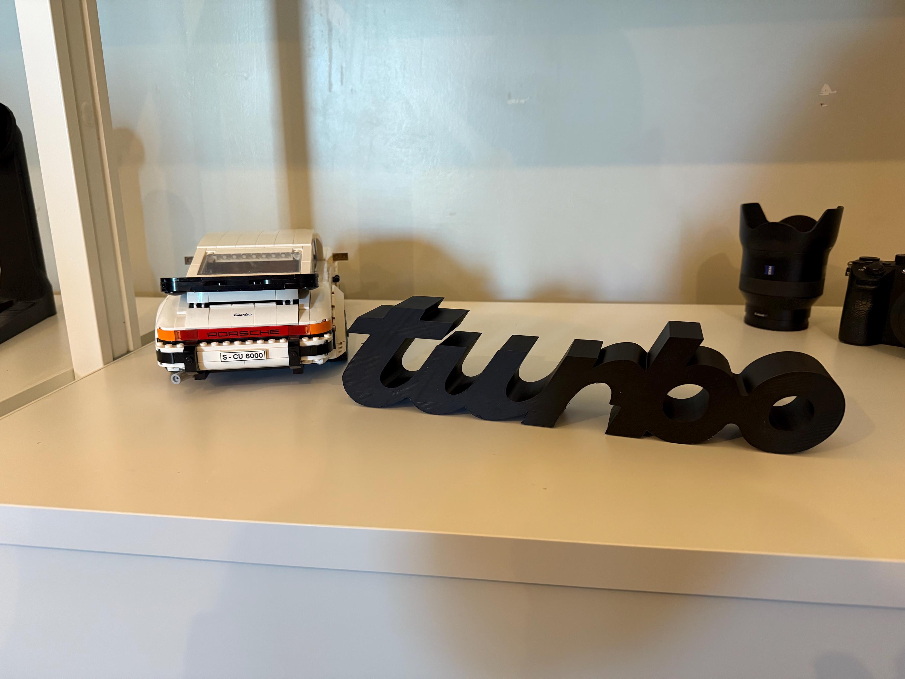 Retro Porsche Turbo Logo 12 Inch Long - Etsy