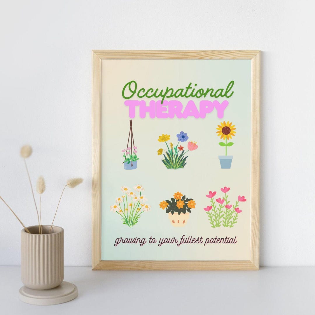 Occupational Therapy Poster Growing to Your Fullest Potential | Plants ...