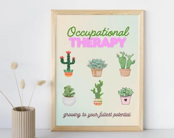 Occupational Therapy Poster Growing to Your Fullest Potential | Plants ...