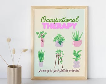 Occupational Therapy Poster Growing to Your Fullest Potential | Plants ...