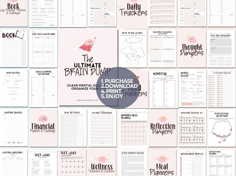 Emotional Regulation Bundle Mental Health Workbook Dysruptive Mood Self ...