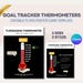 Editable Fundraising Goal Thermometer Template, Customizable Donation ...