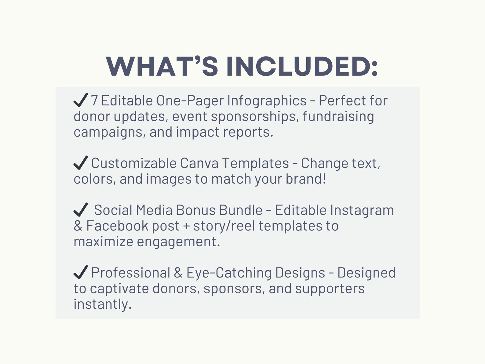 Nonprofit One Pager INFOGRAPHIC Editable Canva Template Impact Annual ...