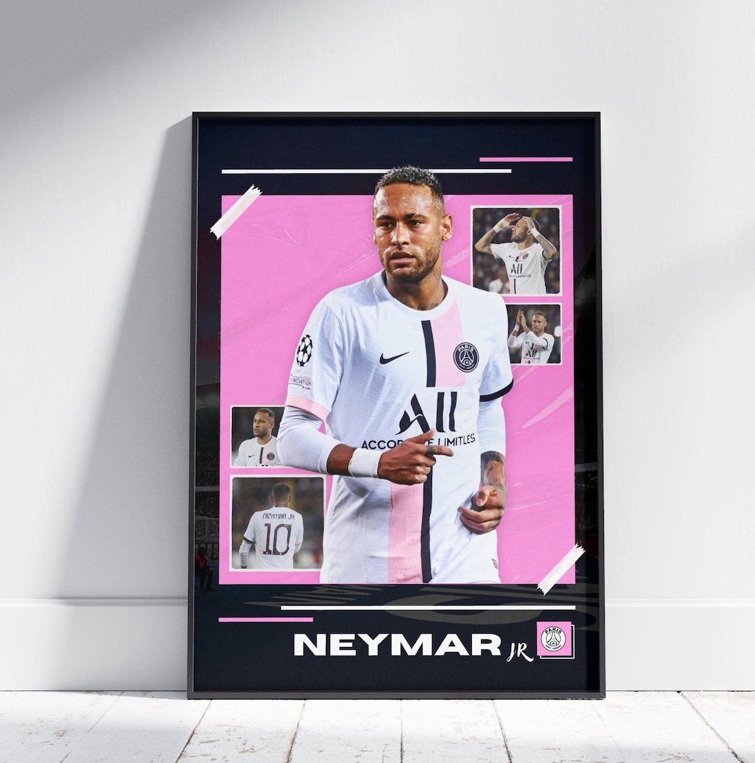 Neymar Jr Poster, PSG Posters, Paris Saint Germain Football Player ...