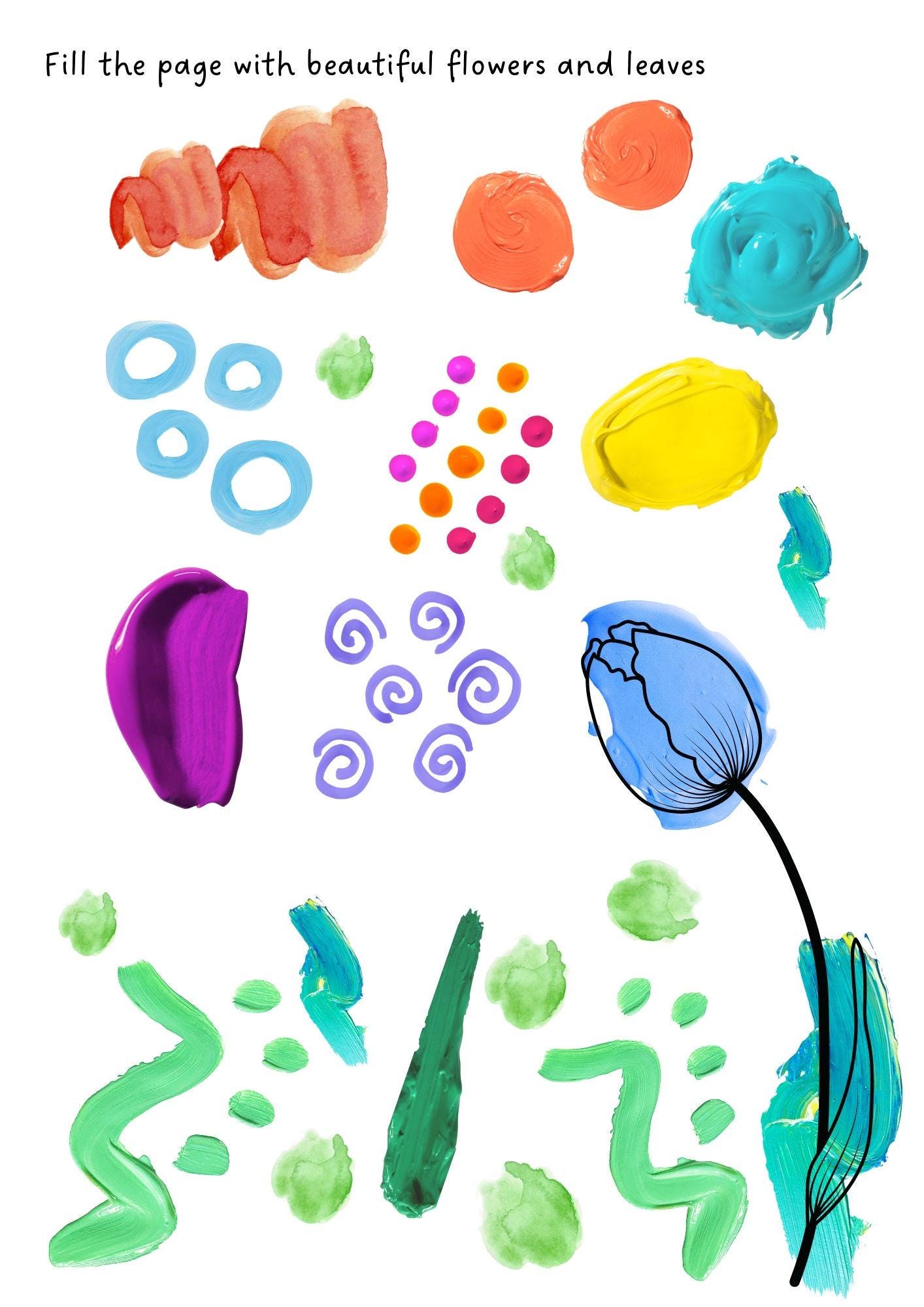 Printable Drawing Activities, Creative Art Exercises, Kids Mindful ...