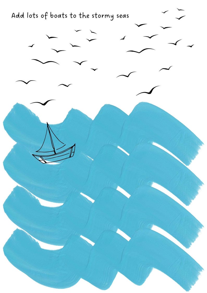 Printable Drawing Activities, Creative Art Exercises, Kids Mindful ...