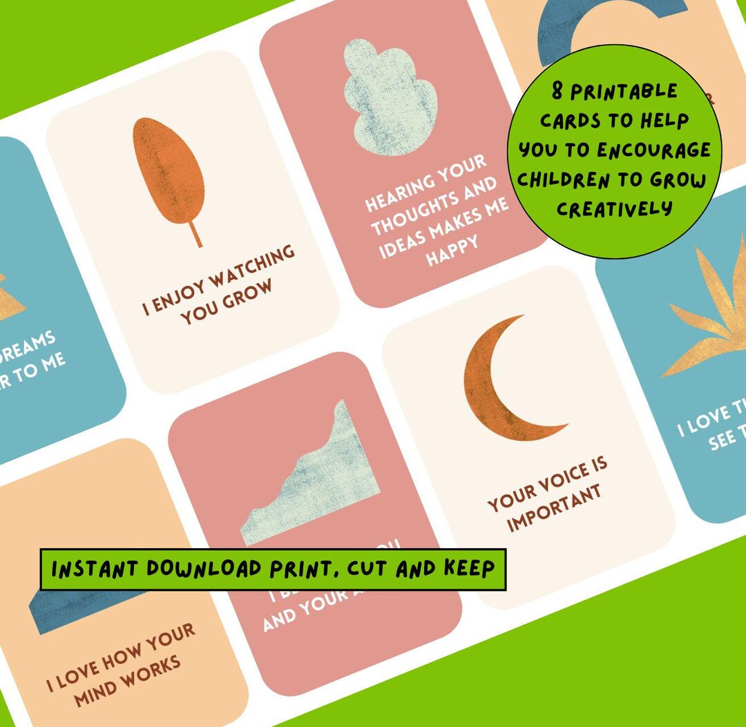 Affirmation Cards for Parents, What to Say to Children, Printable Cards ...