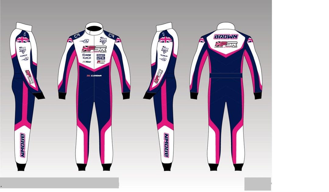 Custom THUNDER Go Kart Racing Suit, Level-2 Approved, Digital ...