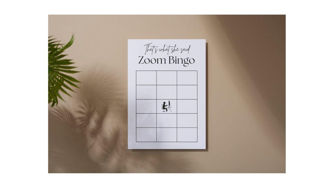 ZOOM MEETING BINGO - No More Boring Zoom Meetings! - Etsy