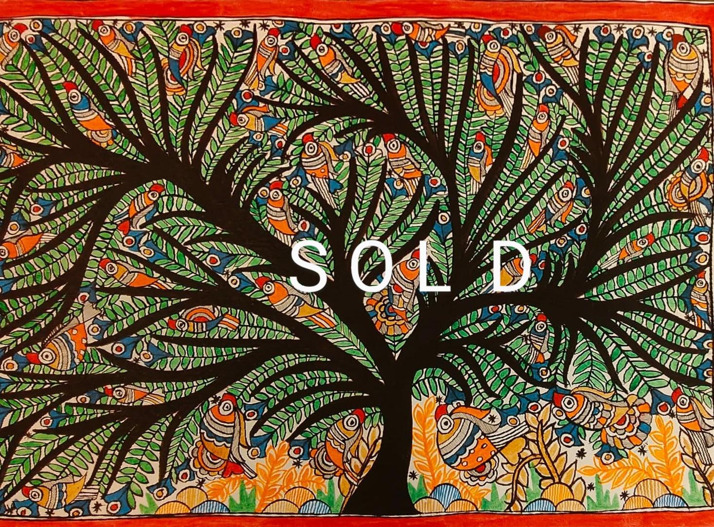 Hand Painted Madhubani - Traditional Handmade Paintings From Bihar ...