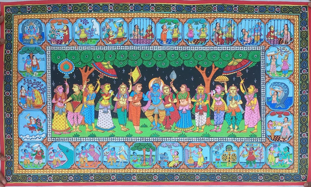 Pattachitra Traditional Handmade Painting From Odisha, India - Etsy