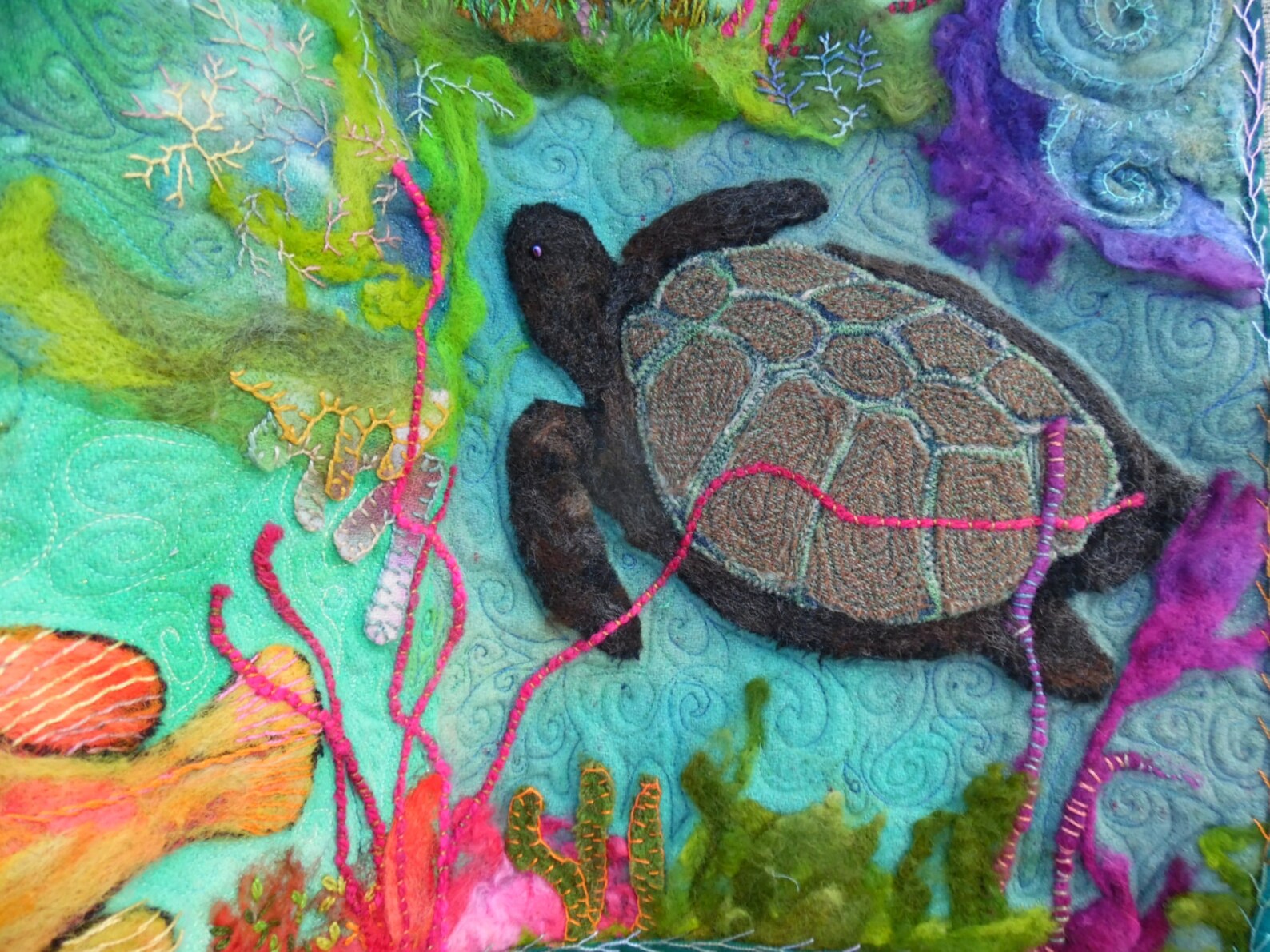 Woolly Fish a Felted Applique Pattern by Debora Konchinsky - Etsy