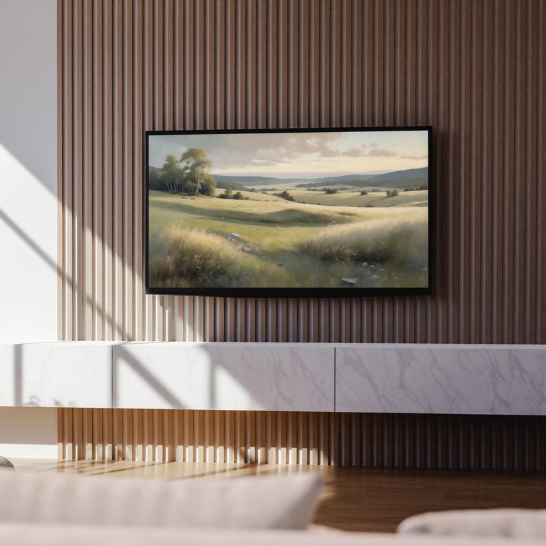Samsung Frame TV Art: Rolling Hills. Summer Landscape (4K Digital Print ...